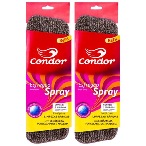 Kit 2x Refis Para Mop Spray Condor Ponto Das Tintas