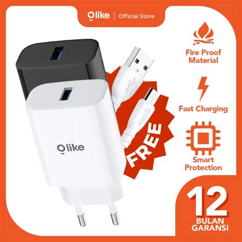 Olike Charger Adaptor W Free Kabel Type C Free Kabel Type C C Lazada Indonesia