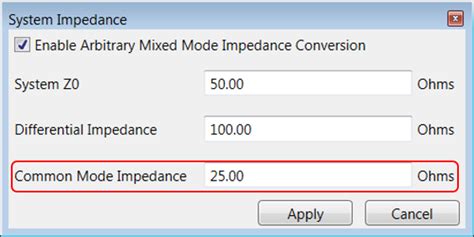 File Impedance System Common