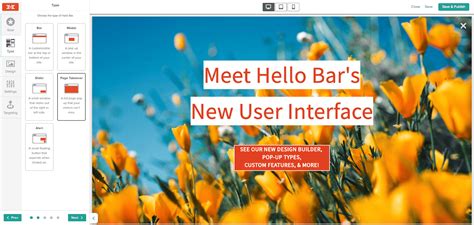 hello bar product updates meet hello bar s new interface hellobar
