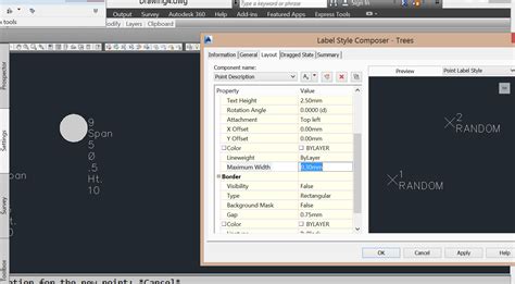 Solved Label Styles And Description Key Parameters Autodesk Community