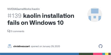 Kaolin Installation Fails On Windows Issue NVIDIAGameWorks Kaolin GitHub