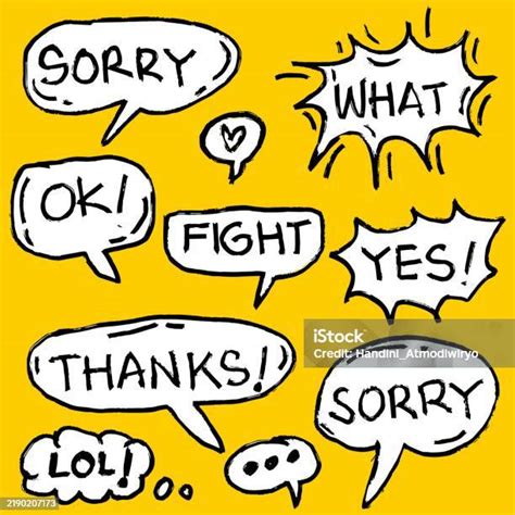 손으로 그린 말풍선 세트입니다 낙서 스타일 벡터 일러스트 레이 션 0명에 대한 스톡 벡터 아트 및 기타 이미지 0명 구름 귀여운 Istock