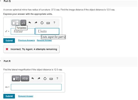 Solved A Convex Spherical Mirror Has Radius Of Curvature