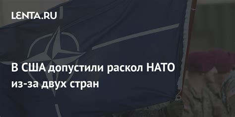 В США допустили раскол НАТО из за двух стран Политика Мир