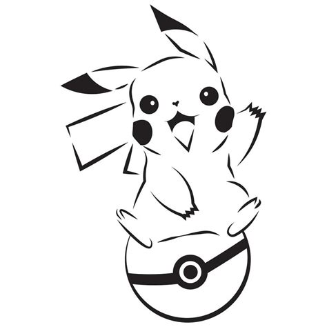 Black And White Line Art Pokemon