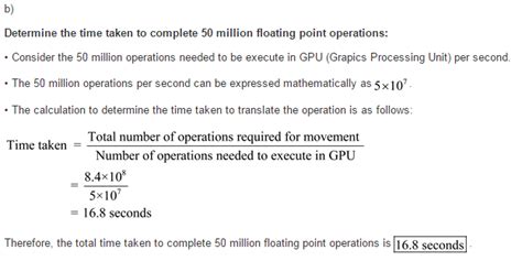 Solved If Your Gpu Can Execute 50 Million Floating Point Operations