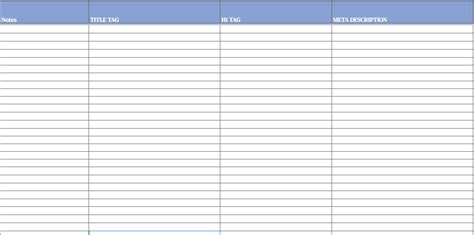 Seo Keyword Mapping Template Spreadsheet