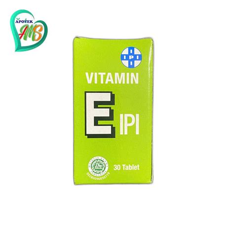 Jual Vitamin E Ipi 30 Tablet Shopee Indonesia