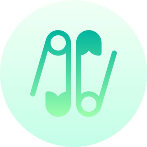 Safety Pin Basic Gradient Circular Icon