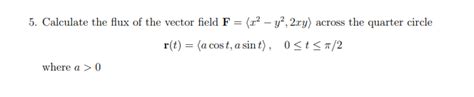 Solved Calculate The Flux Of The Vector Field Chegg
