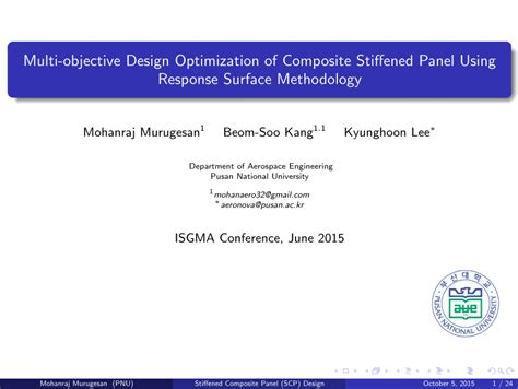 Pdf Surrogate Based Design Optimization Of Composite Stiffened Panel