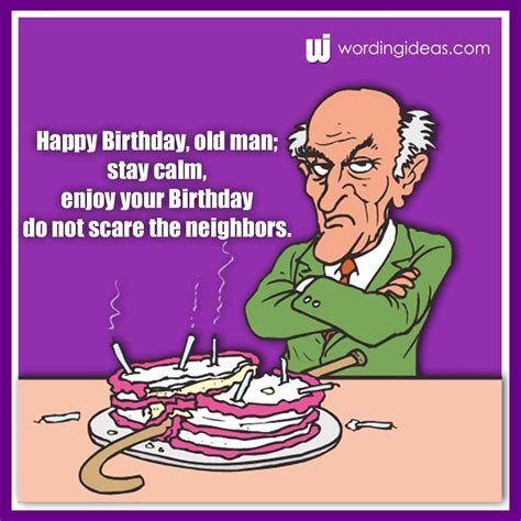 Funny Old Man Birthday Wishes