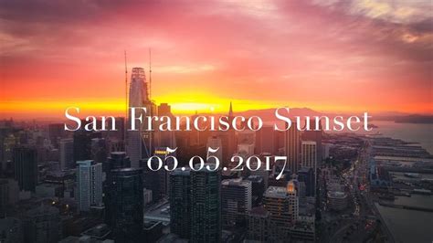 San Francisco Sunset Dji Phantom 4 Pro San Francisco Sunsets