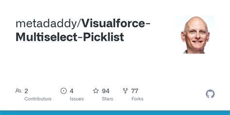 Issues · Metadaddyvisualforce Multiselect Picklist · Github
