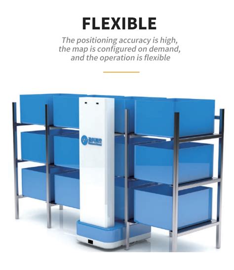 Agv Robot Automated Guided Vehicle Transport Pallets Load Lifter