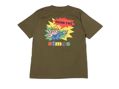 ช้อป atmos x round two safety man oliveของแท้ที่ sasom