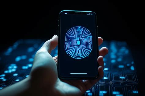 Premium Photo Biometric Fingerprint Authentication On Smartphone