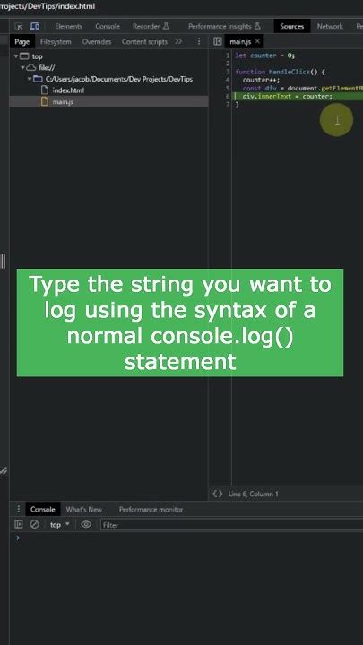 Logpoints In Chrome Devtools Shorts Devtips Coding Development