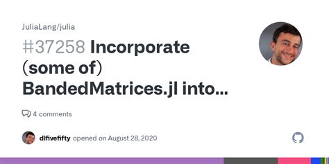 Incorporate Some Of Bandedmatricesjl Into Stdlib · Issue 37258 · Julialangjulia · Github