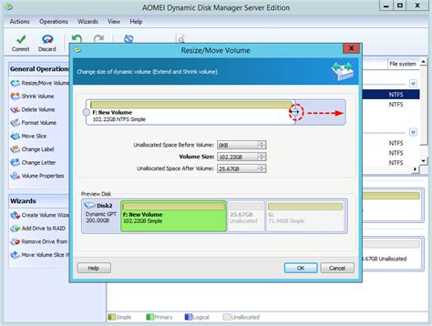 how to extend dynamic system volume in windows server 2008 r2