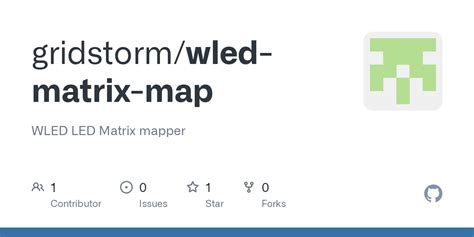 github gridstorm wled matrix map wled led matrix mapper