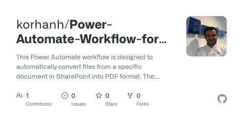 github korhanh power automate workflow for converting specific files