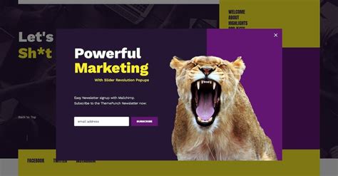 Lightbox Modal Slider Revolution