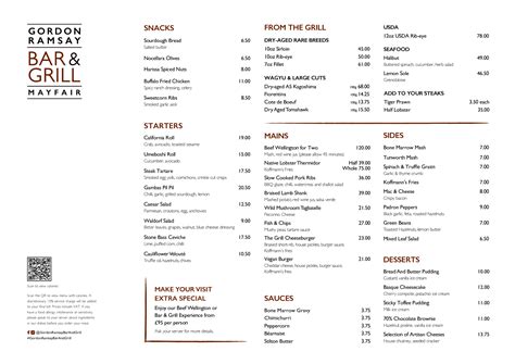 View Our Menus Gordon Ramsay Bar And Grill Gordon Ramsay Restaurants