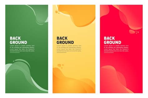 붉은 색 녹색 노란색으로 추상적인 배경 그라데이션 프리미엄 벡터