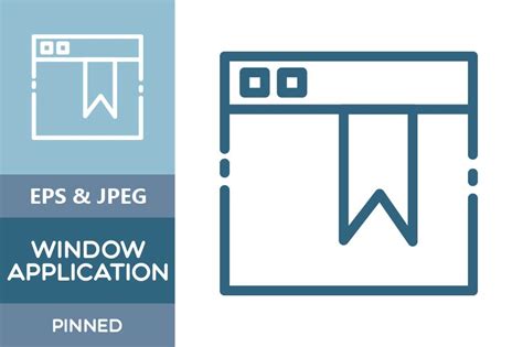Windows Application Icon Pinned Graphic By Beldonbenediktus Creative Fabrica