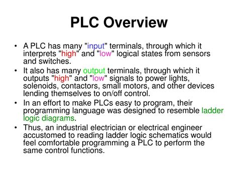 PPT Programmable Logic Controller P L C PowerPoint Presentation
