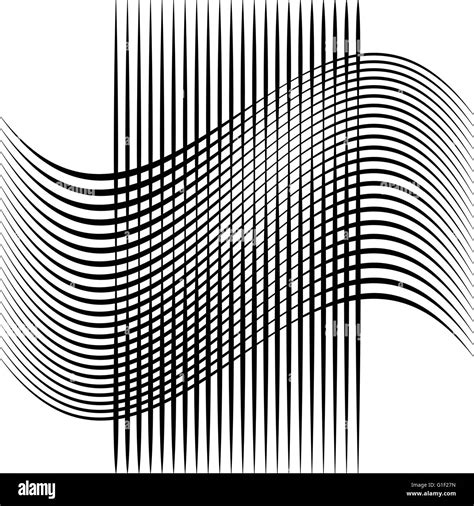 Abstract Intersecting Lines Grid Mesh Pattern Element Isolated On White Stock Vector Image