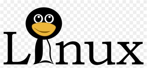 linux text with funny tux face medium 600pixel clipart linux name hd png download 1281x535