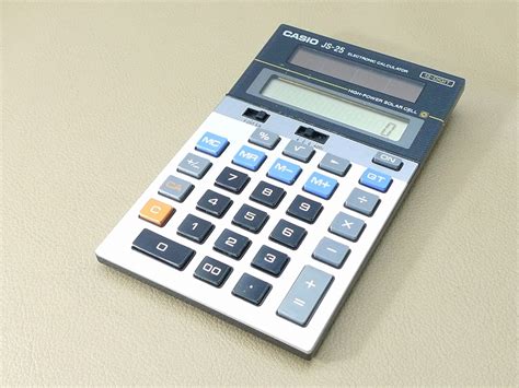 Yahoo オークション 301341 2 Casio カシオ Js 25 加算式電卓