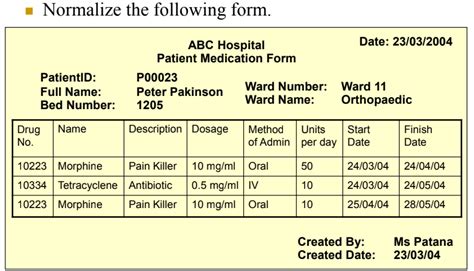 Solved Normalize The Following Form
