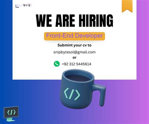 snipbyte on linkedin exciting opportunity alert paid front end