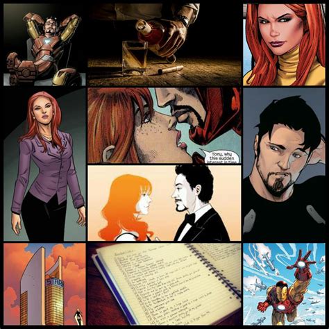 Tony Stark Pepper Potts Comic