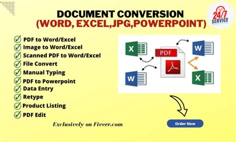 Pdf Conversion To Word Excel Powerpoint By Sabirakhan343 Fiverr
