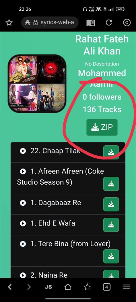 It Cannot Download All Songs Lyrics In Once · Issue 3