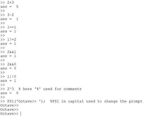 Octave Basic Operation Analyticsme