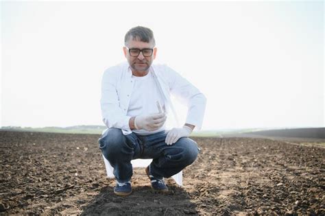 Premium Photo Soil Sampling Agronomist Taking Sample With Soil Probe Sampler Environmental