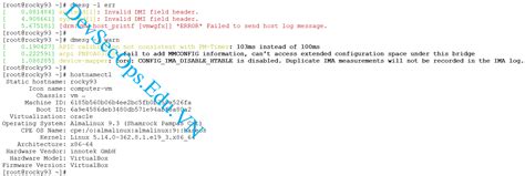 Quá Trình Khởi động Linux Là Rocky Linux 93 Trên Máy ảo Virtualbox Có Bị Lỗi Linux Kernel