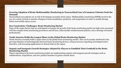 Ppt Global Brain Monitoring Market Transforming Brain Health Powerpoint Presentation Id