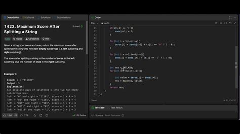Leetcode Potd 1422 Learntoadaptcoding Into Your Coding Life 🌟