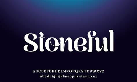 우아한 글꼴 대문자 소문자 및 숫자 클래식한 레터링 미니멀한 패션 디자인 타이포그래피 현대 세리프 글꼴 일반 장식 빈티지 개념 경외감에 대한 스톡 벡터 아트 및 기타 이미지