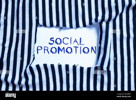 Hand Writing Sign Social Promotion Internet Concept Evaluate The