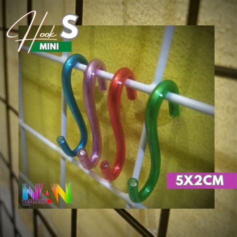 Jual [paket Selusin] Hook S Mini Kait Warna Kecil Gantungan Aksesoris