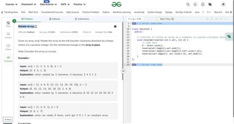 Gfg Codingchallenge Dsa Geeksforgeeks Programming 100daysofcode