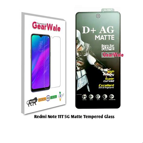 Redmi Note 11t 5g Matte Tempered Glass For Gamers